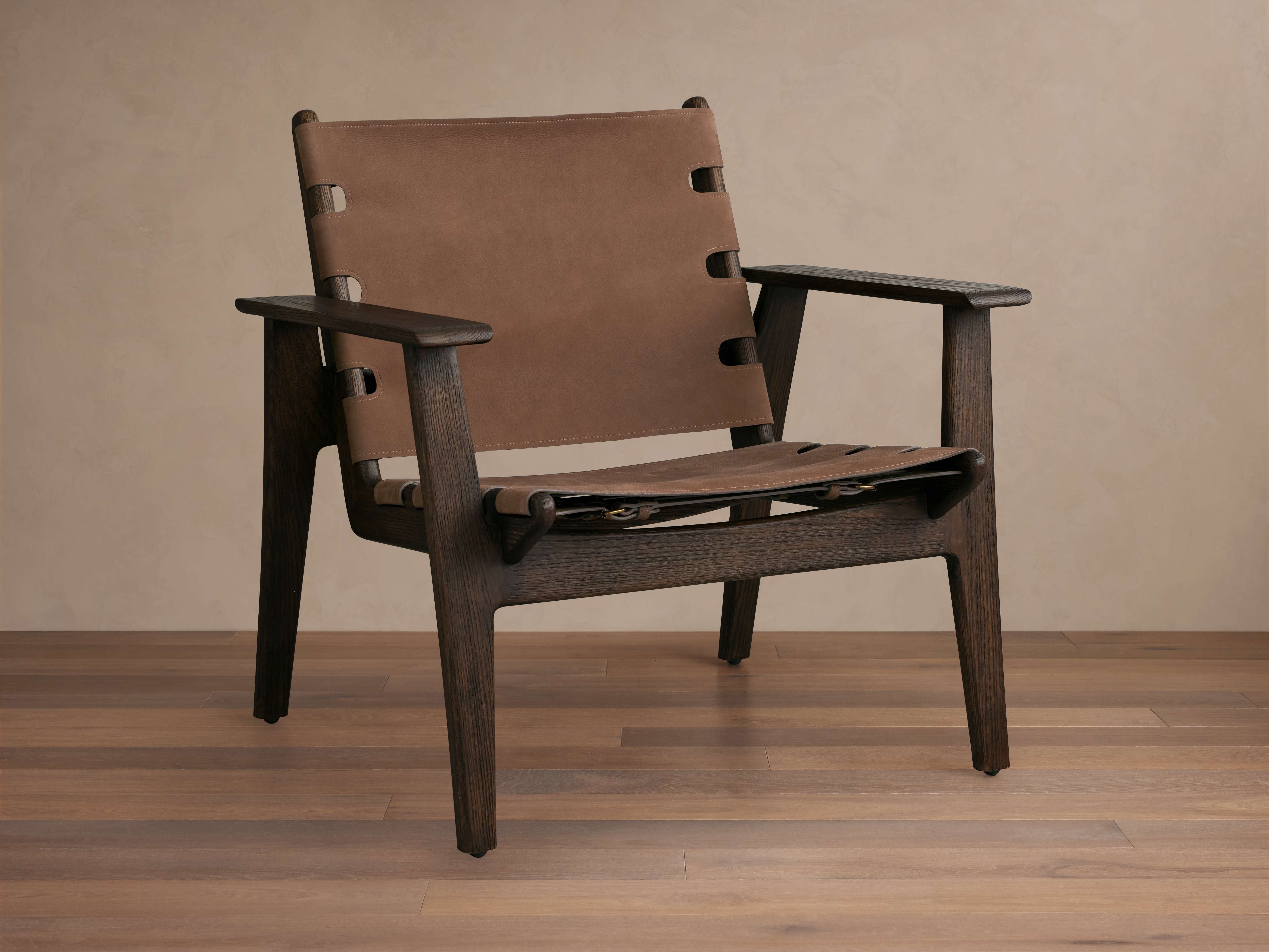 Reggie Nubuck Leather Chair – Arhaus