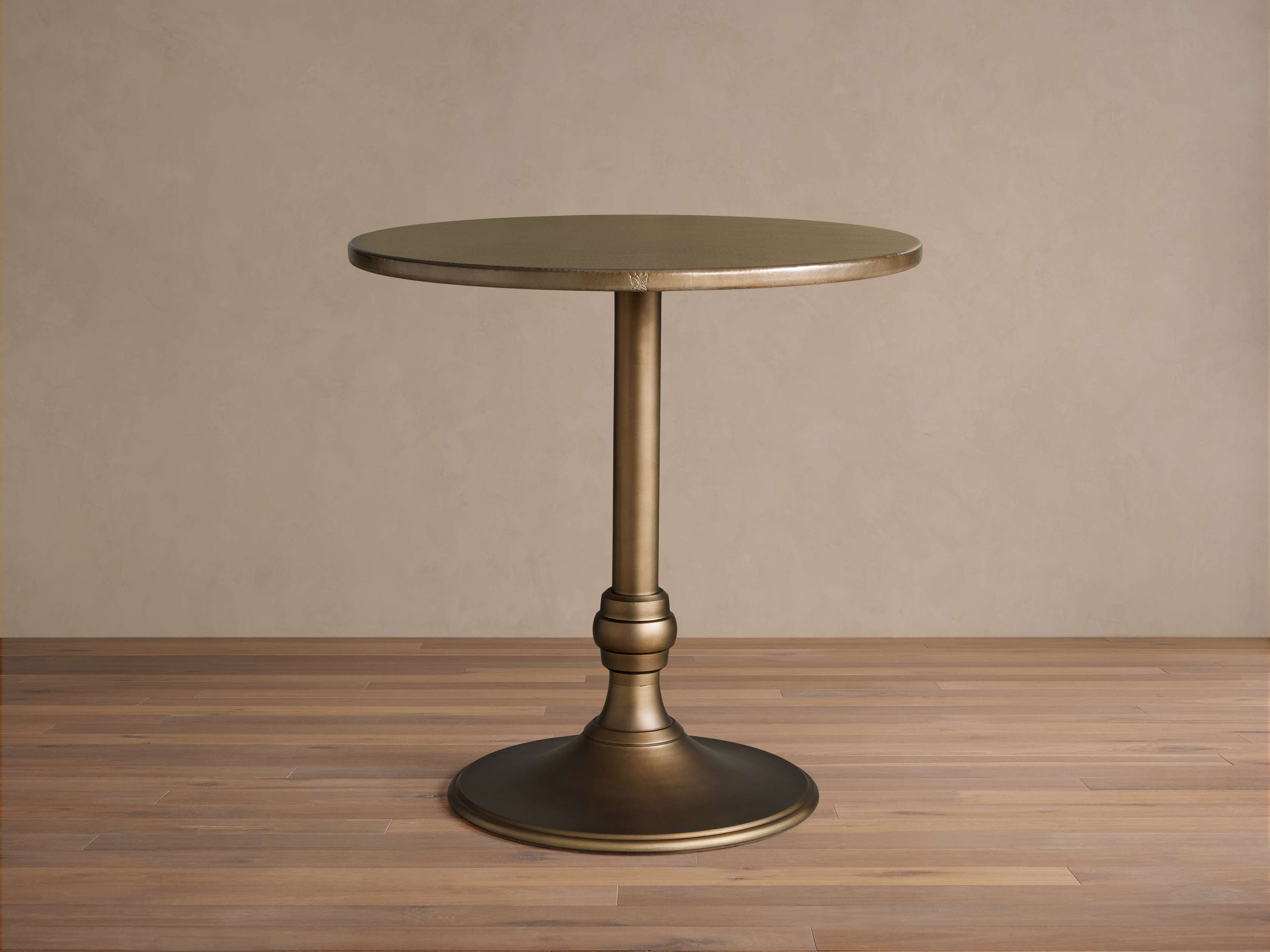 Recycled Metal Counter Table in Brass Aluminum with Wade Base – Arhaus