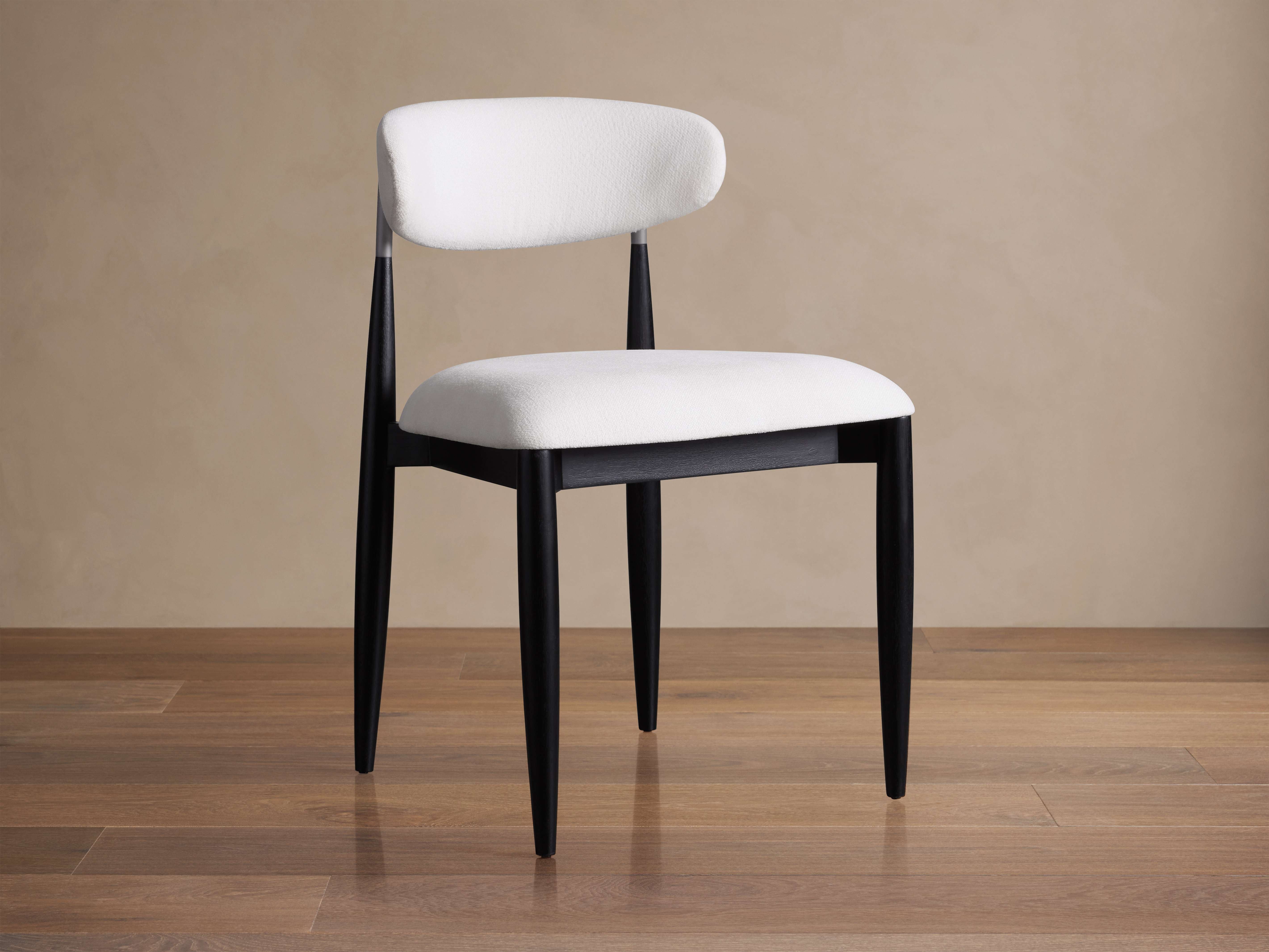 Jagger Dining Side Chair in Black with Antique Pewter – Arhaus