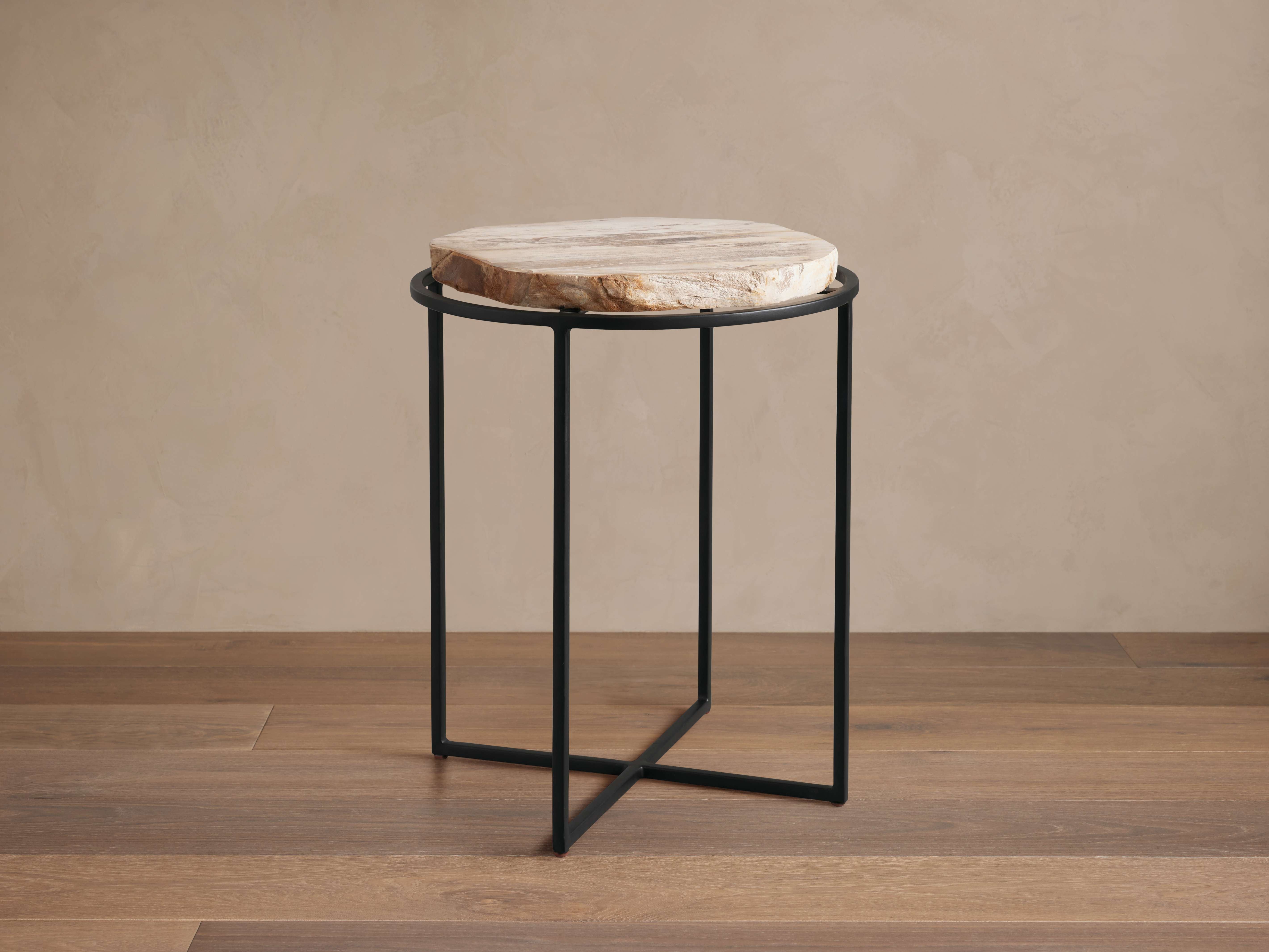 Petrified Side Table – Arhaus