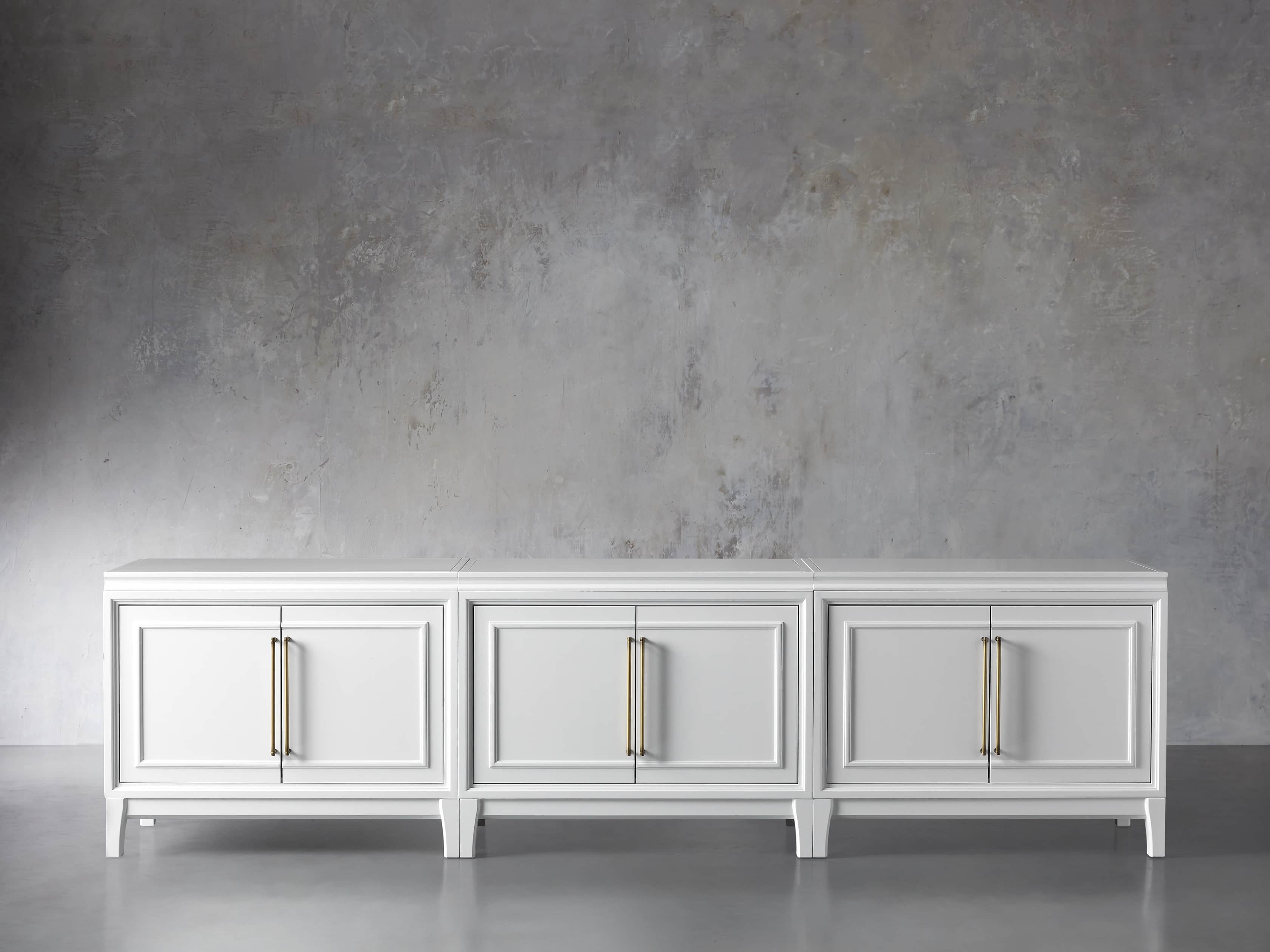 Rowan Modular Media Console with Wood Doors – Arhaus