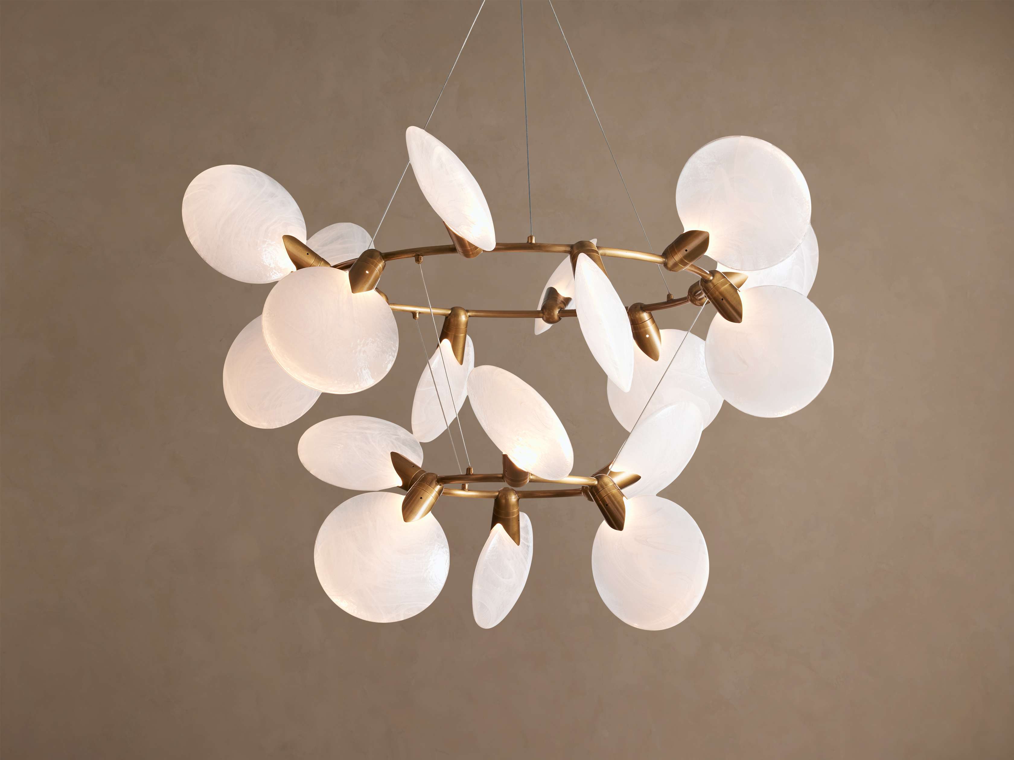 Lyla 2-Tiered Halo Chandelier – Arhaus