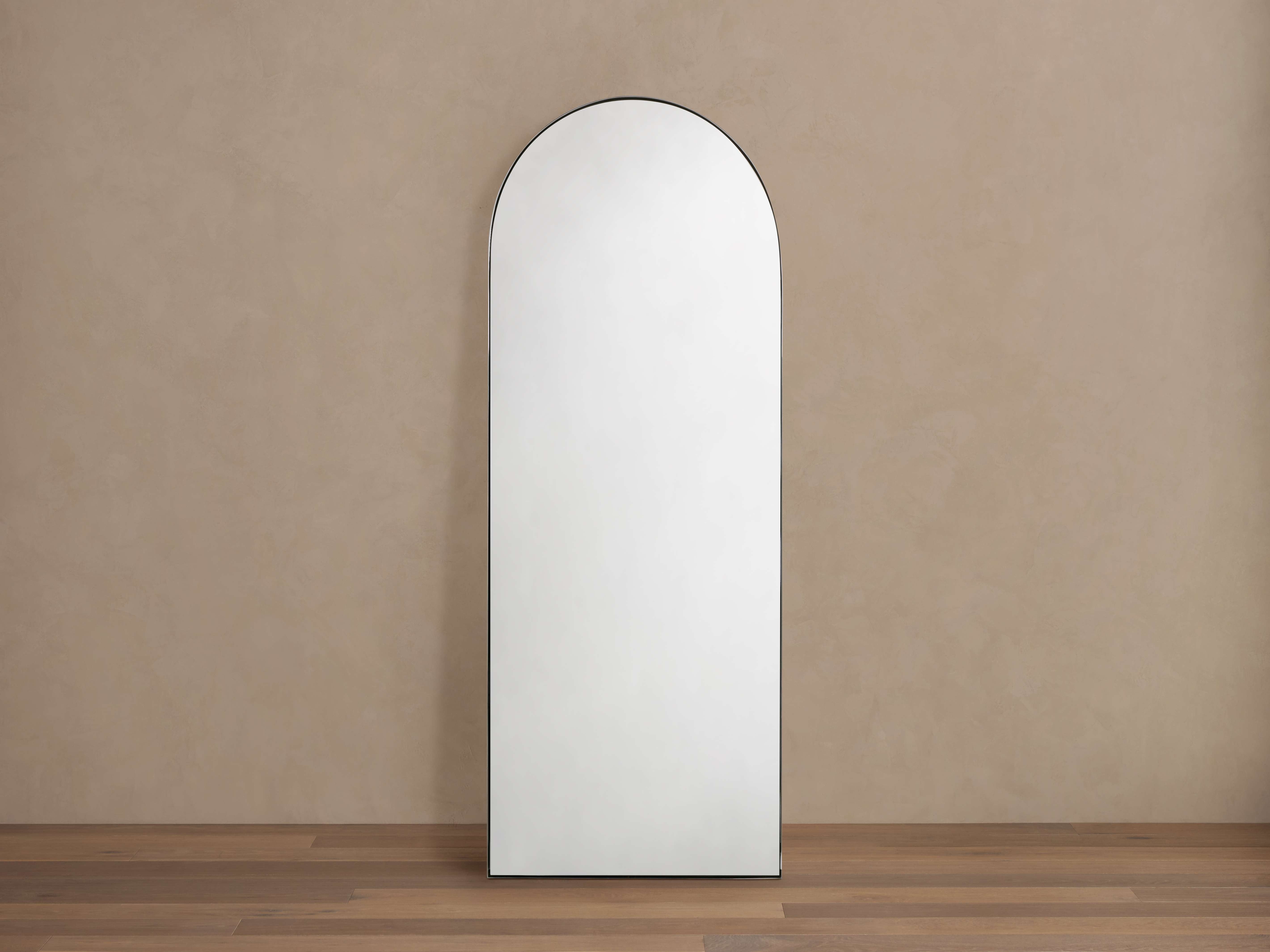 Lira Arch Floor Mirror in Nickel – Arhaus