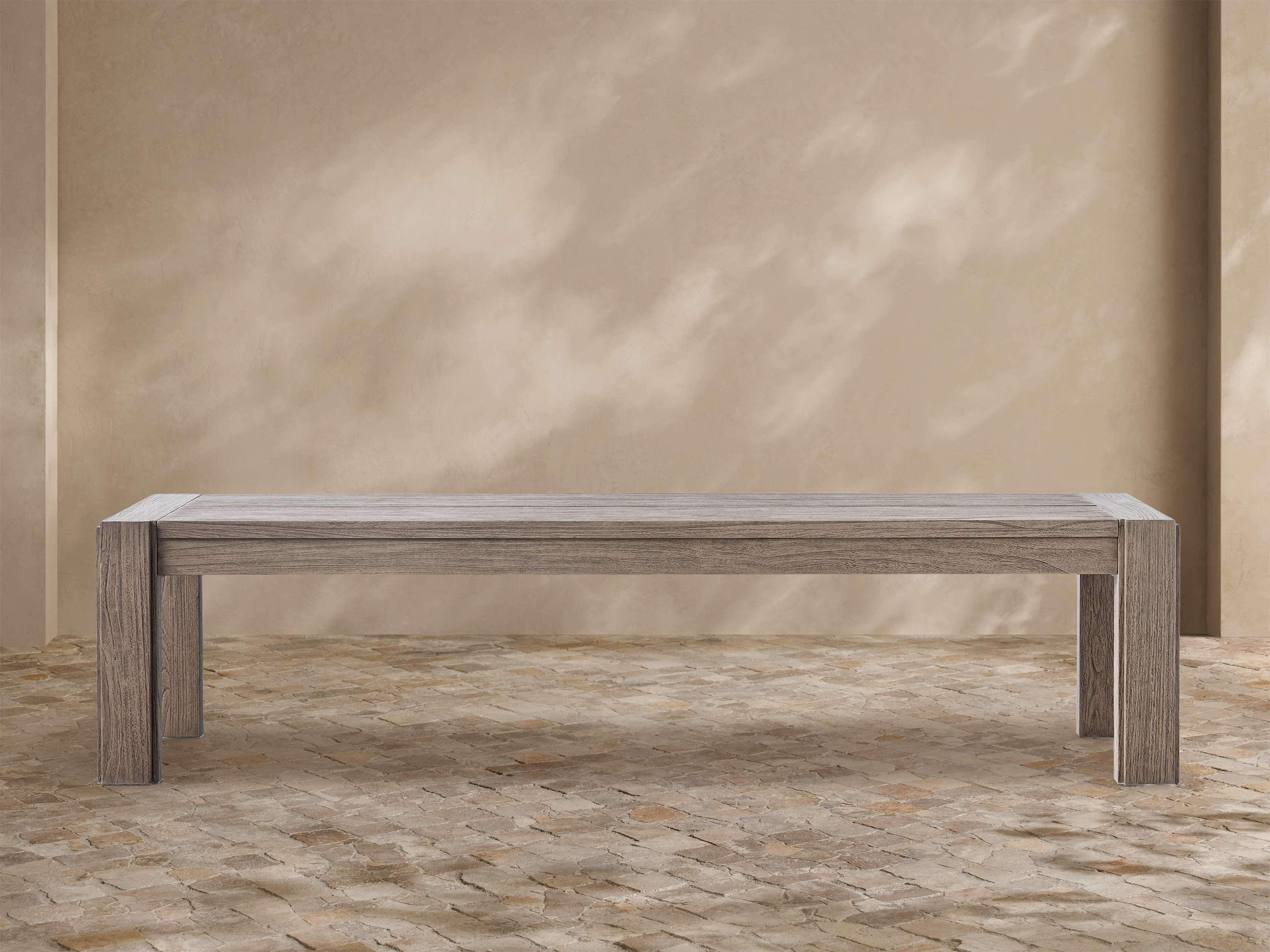 Canyon Outdoor Teak Dining Bench – Arhaus