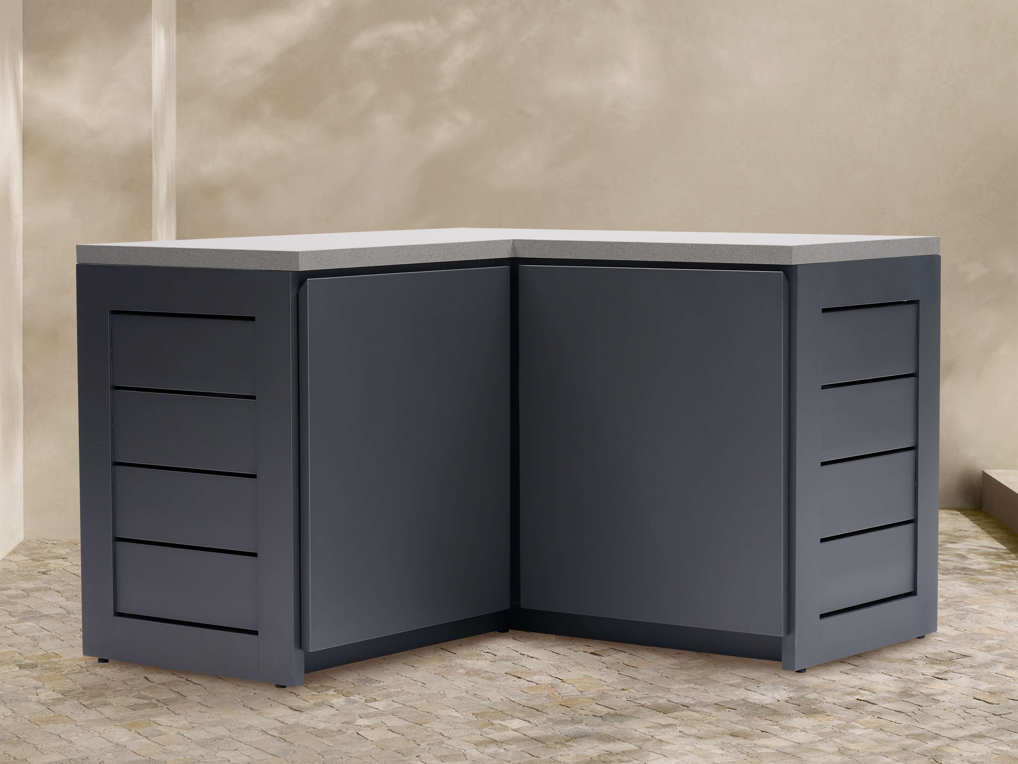 Outdoor Aluminum Modular Kitchen Corner Cabinet – Arhaus