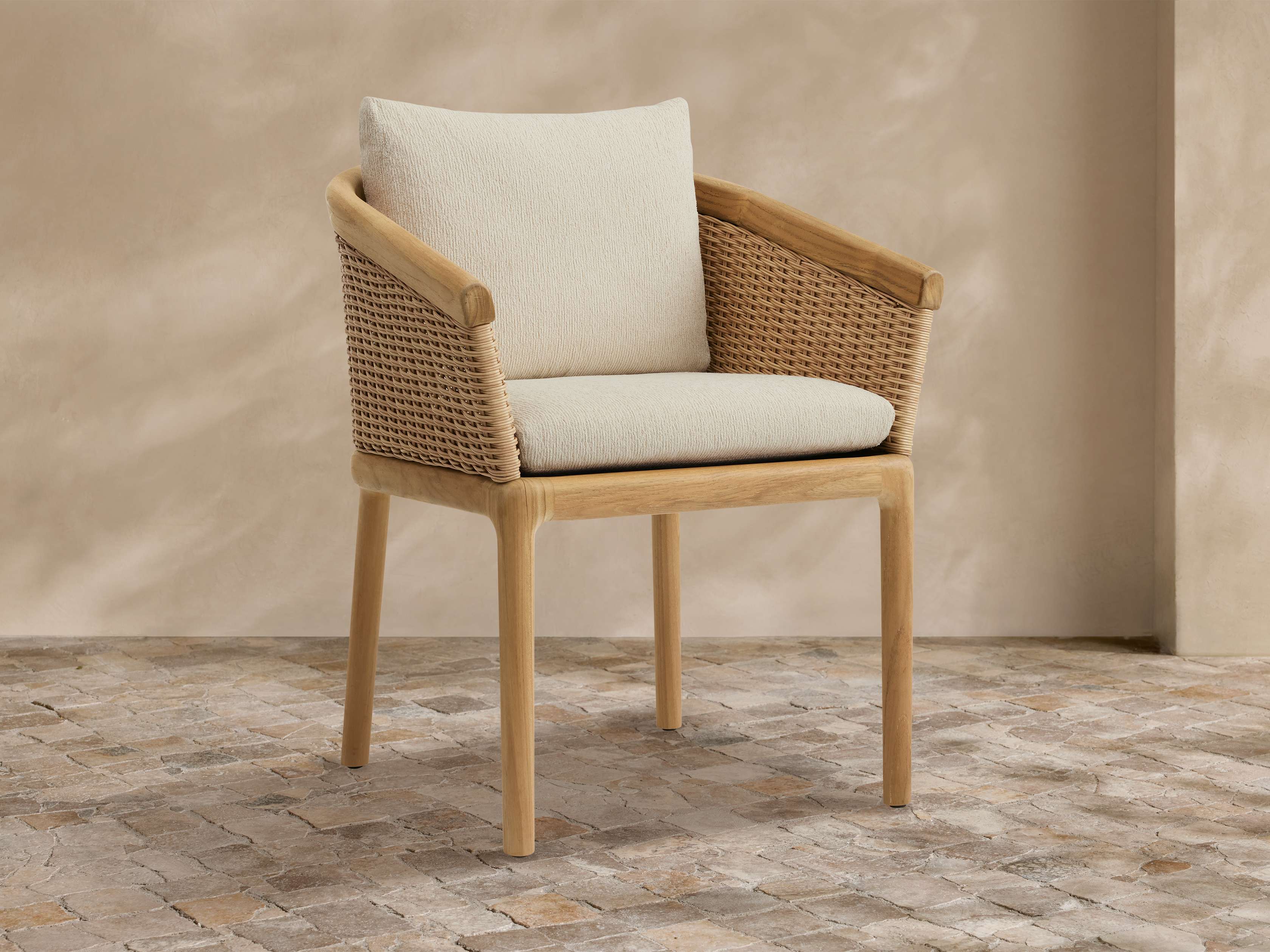 Puglia Outdoor Teak Dining Chair – Arhaus