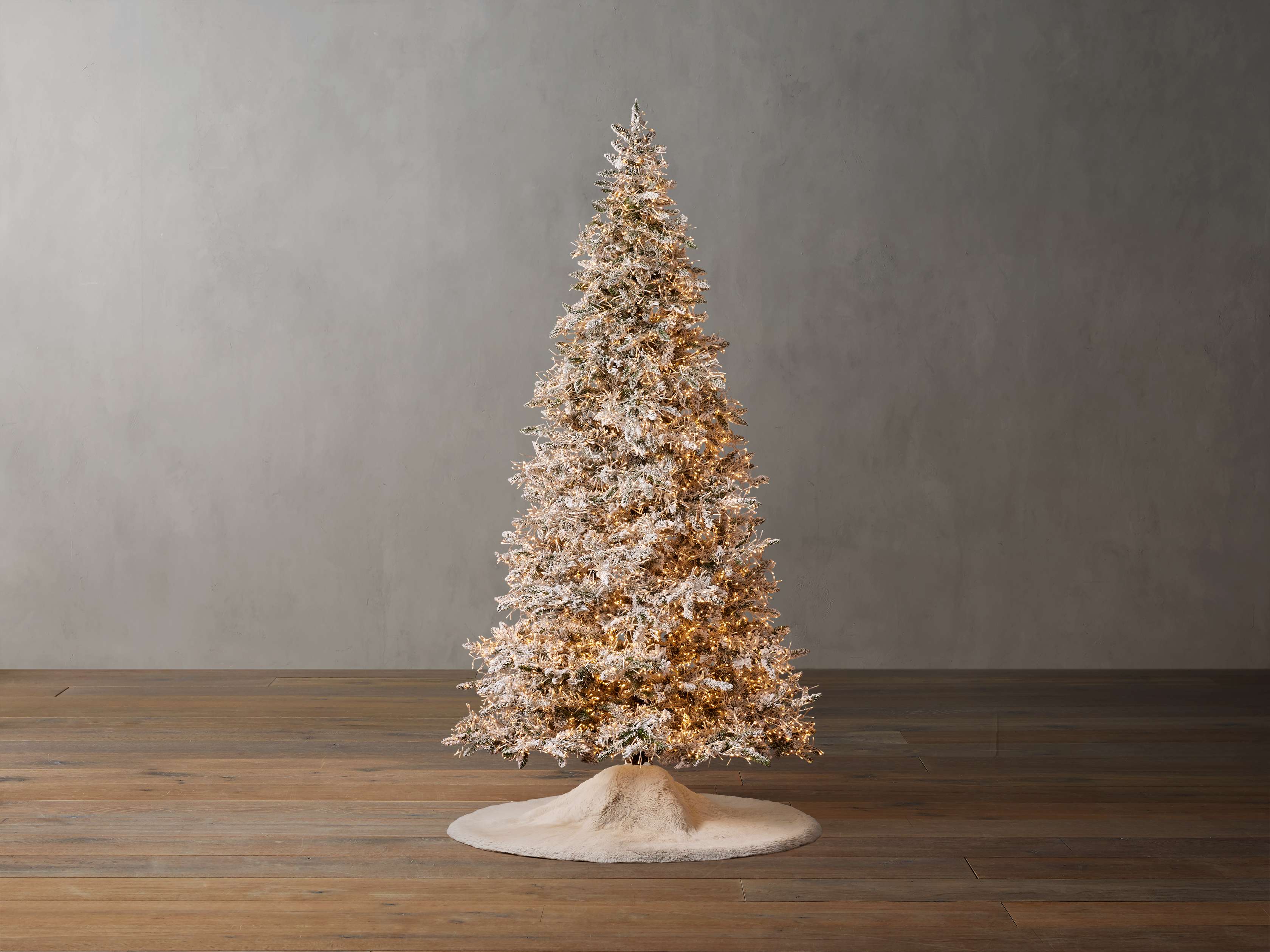 Flocked Wyoming Snow Faux Pine Tree – Arhaus