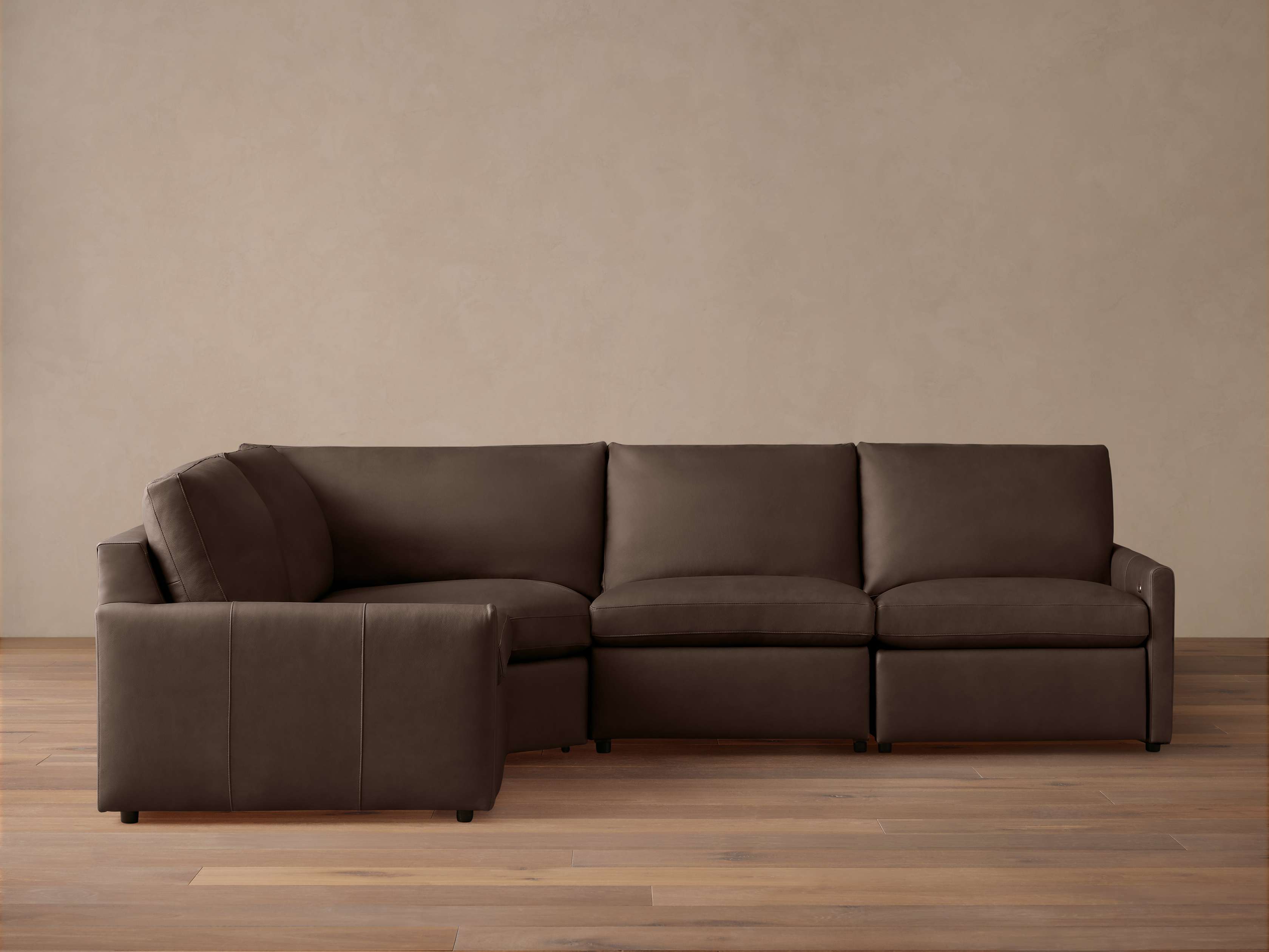 Kipton Leather Four-Piece Motion Sectional – Arhaus