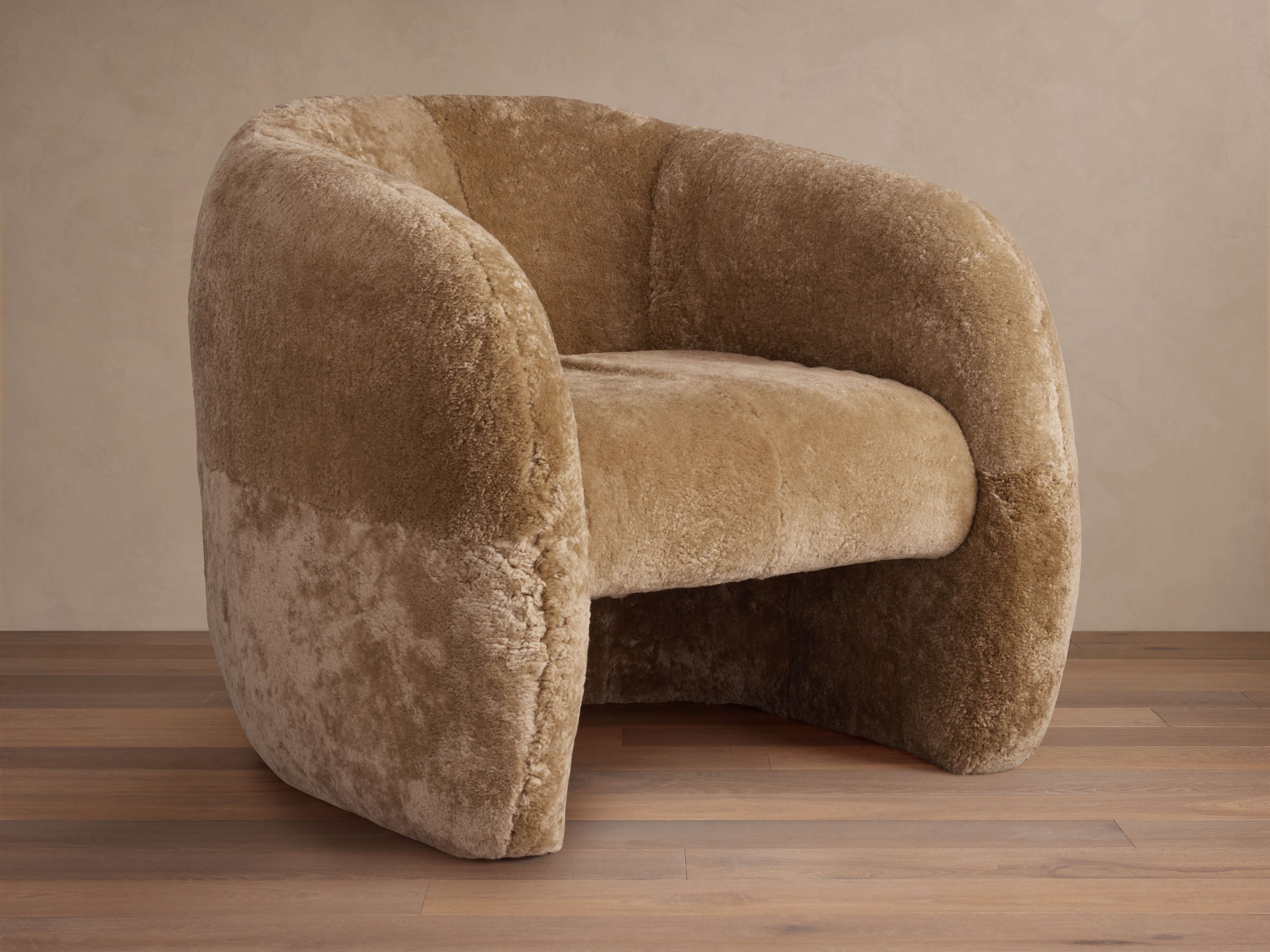 Fresno Shearling Floating Seat Chair – Arhaus
